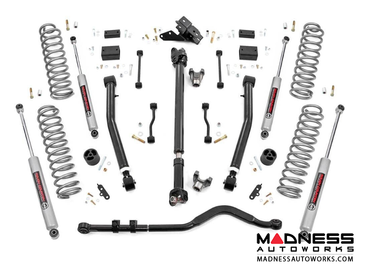 Jeep Wrangler JL Rubicon Suspension Lift Kit w/ Coils & Adj. Control ...